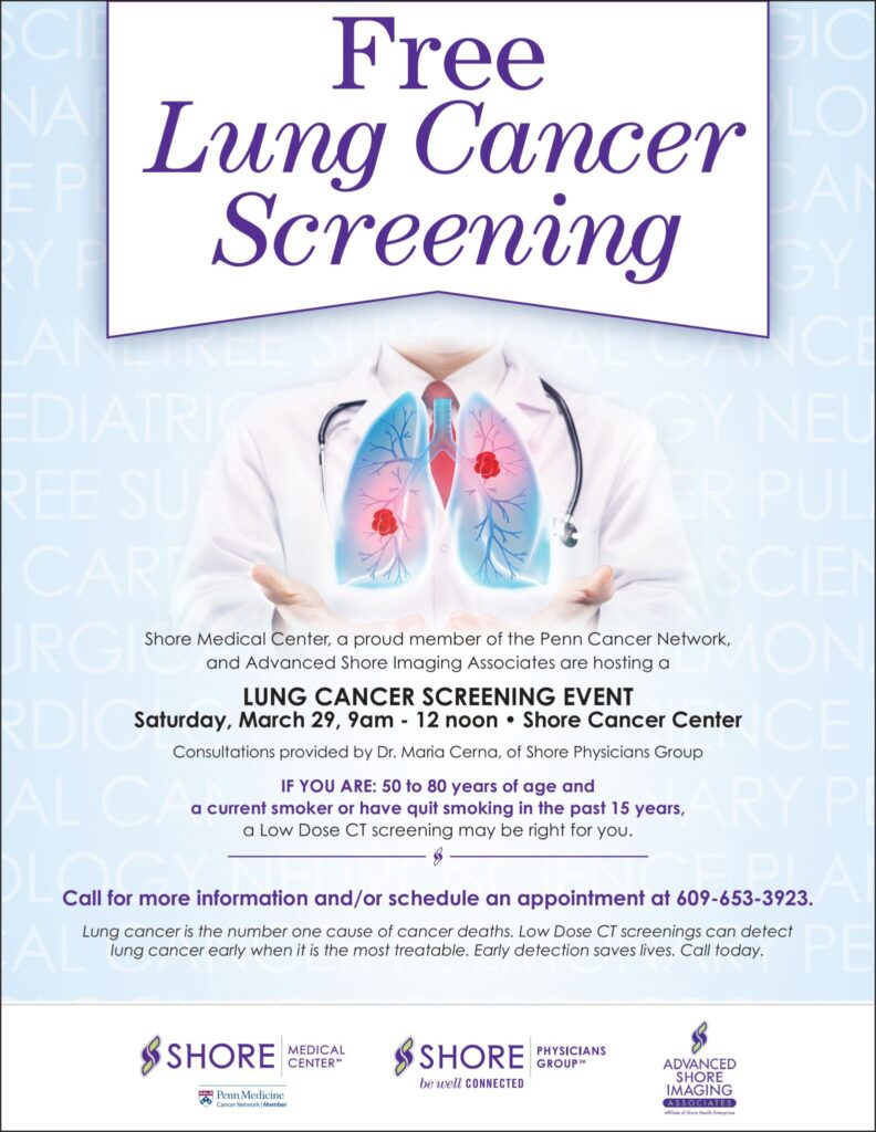 Shore to Offer Free Lung Cancer Screenings for Eligible Current or Past ...